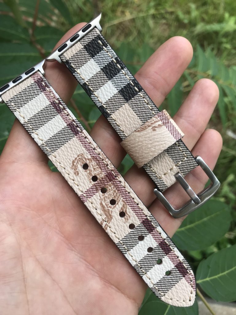 Handmade Burberry Apple Watch Band - HandLuxe.com